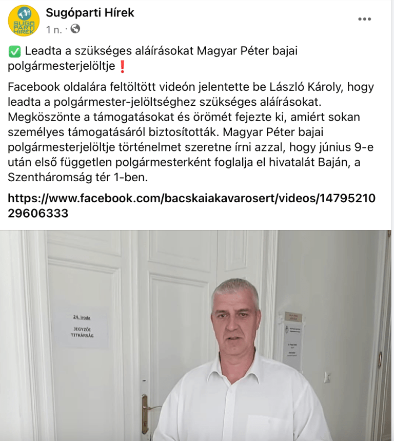 Lebuktattuk a bajai propaganda-oldalt: a fideszes Rácz Péter áll mögötte